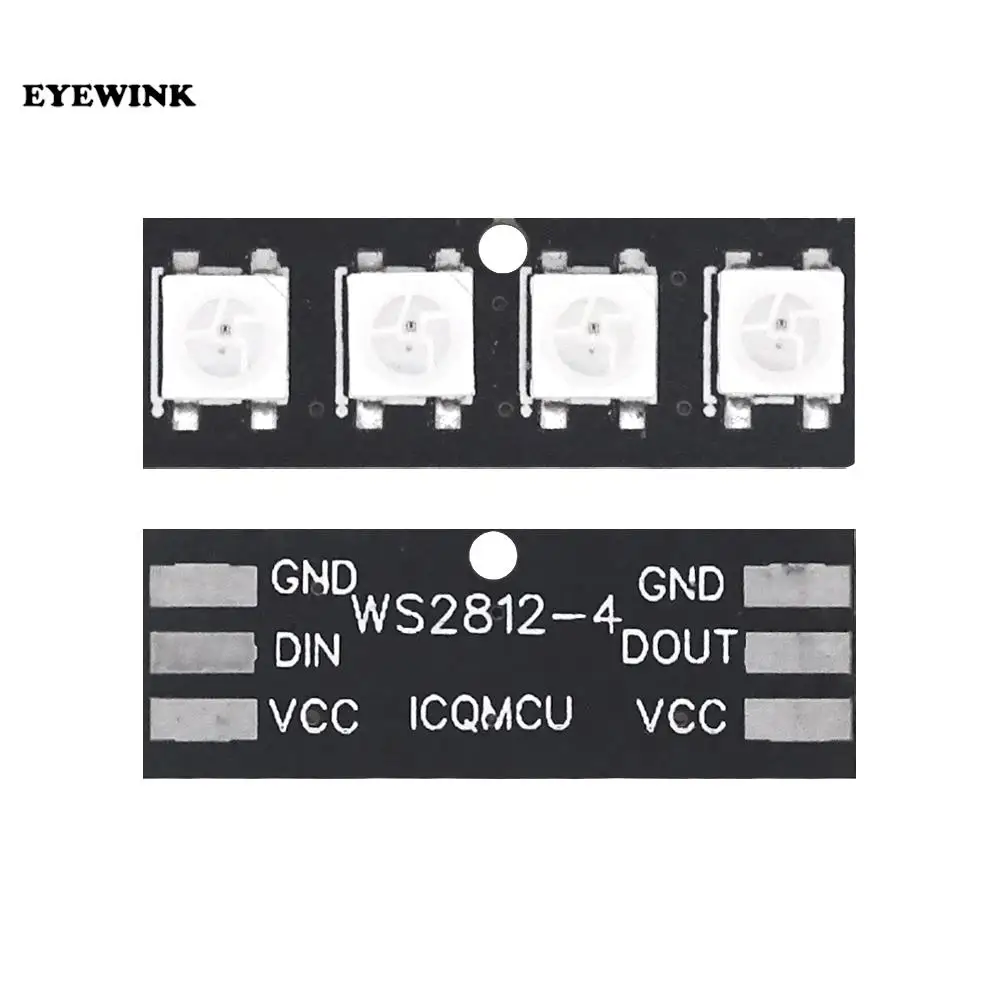 1PCS-4-bit-WS2812-light-bead-module-strip-light-bar-full-color-driving ...