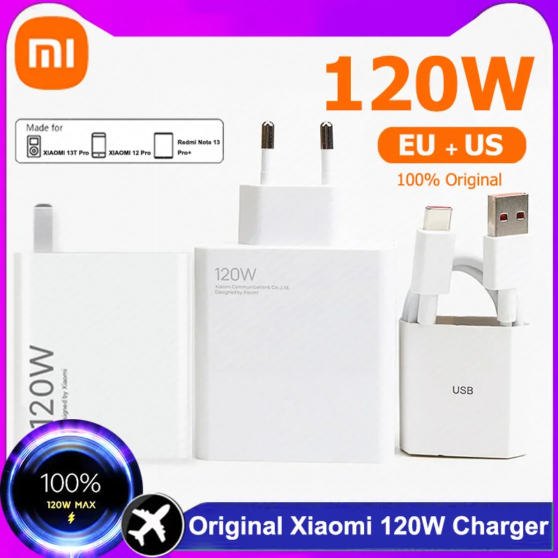 Original-Xiaomi-120W-67W-Charger-Gan-ES-US-Hyper-Fast-Charging-Adapter ...