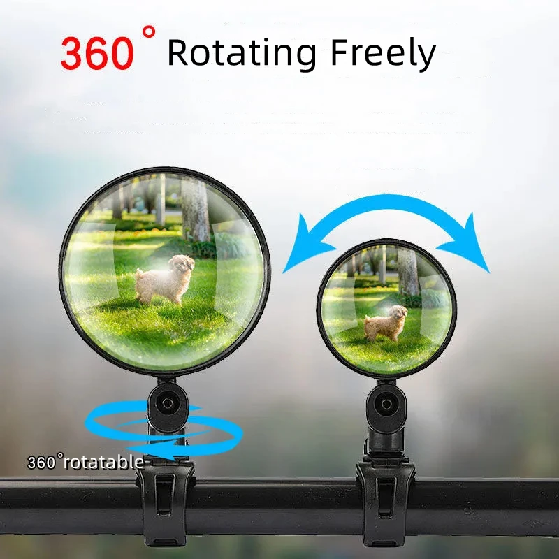 1PCS-Adjustable-Bicycle-Rearview-Mirror-Universal-Wireless-Rotate-Wide ...
