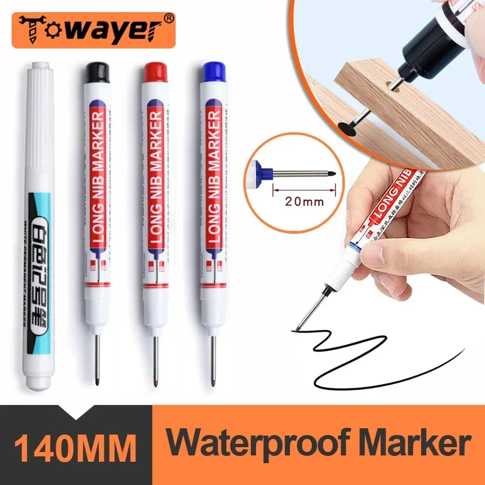 20mm-Long-Head-Marking-Pen-Waterproof-and-Colorfast-Ceramic-Tile-Wood ...