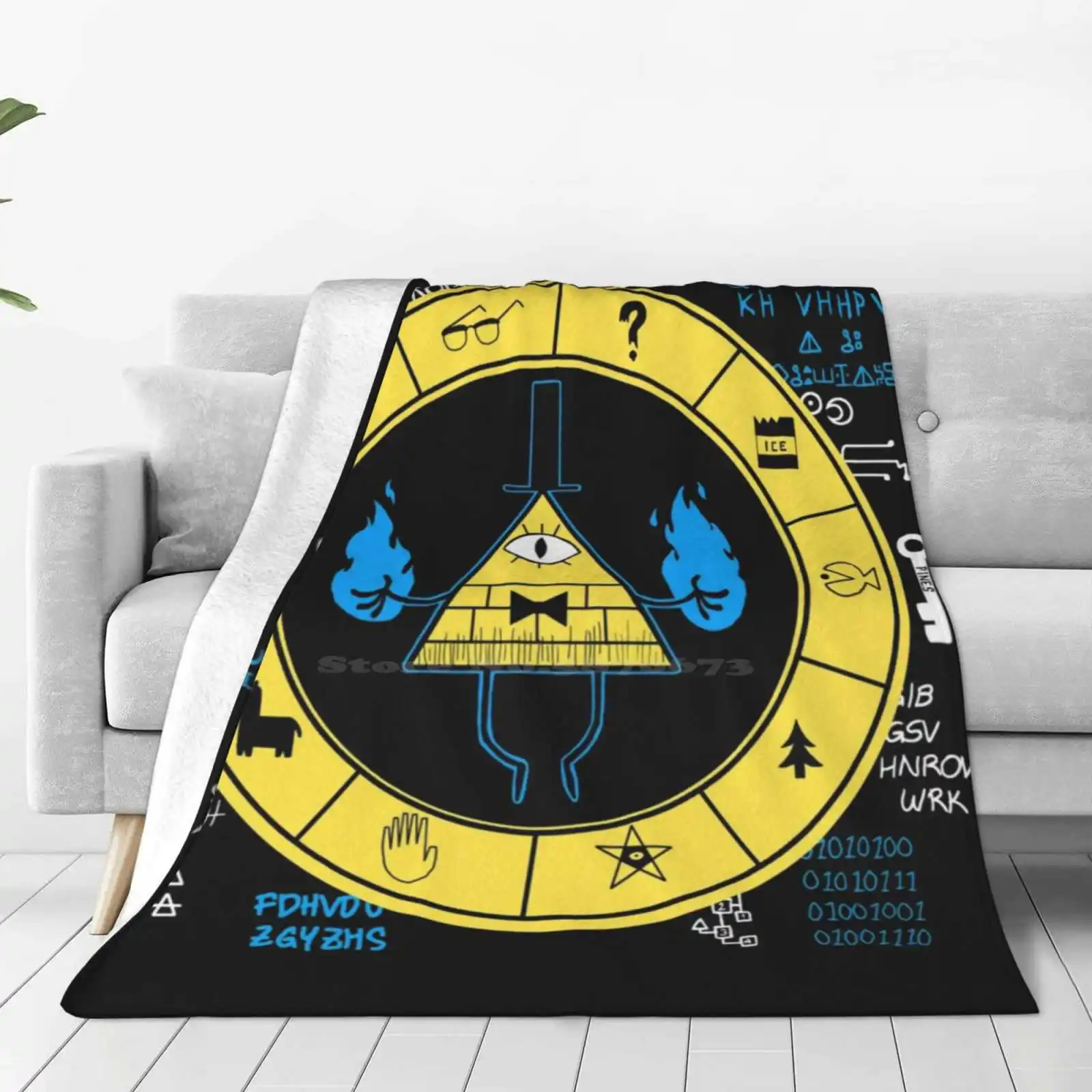 Bill-Cipher-Zodiac-New-Selling-Custom-Print-Flannel-Soft-Blanket-Bill ...