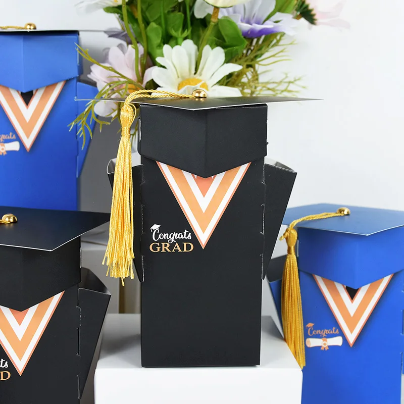 5Pcs-Black-Blue-Graduation-Candy-Boxes-Biscuit-Packaging-Gift-Box ...