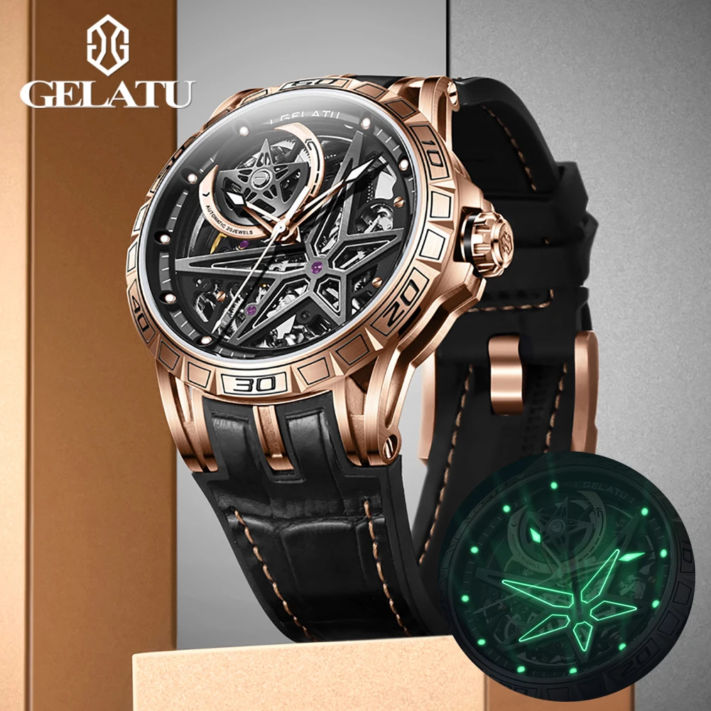GELATU-Relojes-originales-para-hombre-reloj-mec-nico-de-lujo-resistente ...