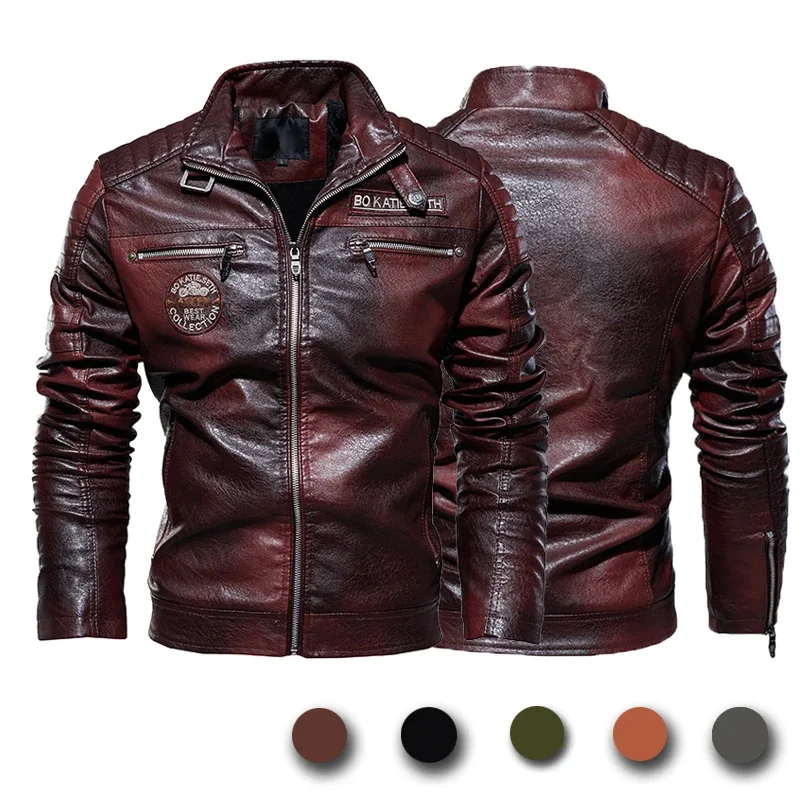 New-Men-s-Leather-Jackets-Autumn-And-Winter-Casual-Motorcycle-Slim-PU ...