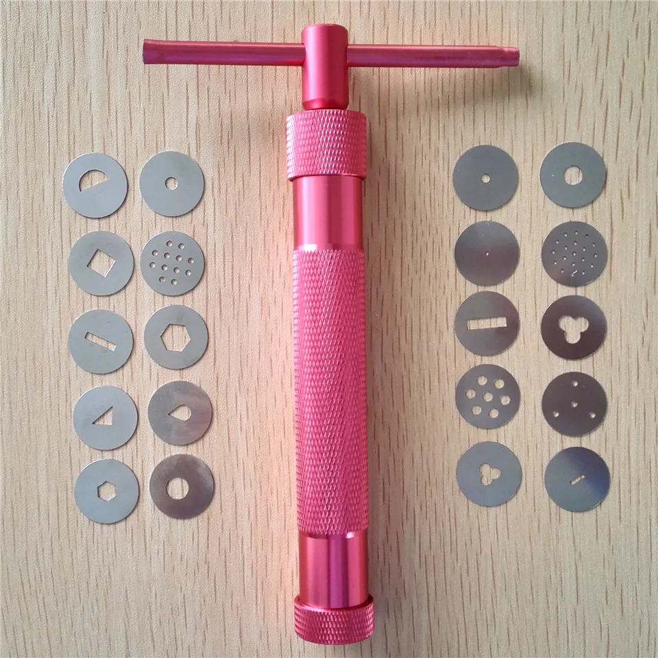 Sugar Paste Extruder Craft Gun w 20 Tips Clay Craft Sugar Paste ...