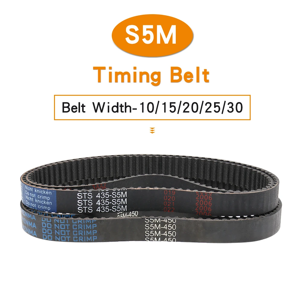 Timing Belt S5M-440/445/450/455/460/465/475/490/500/515/520 Rubber ...