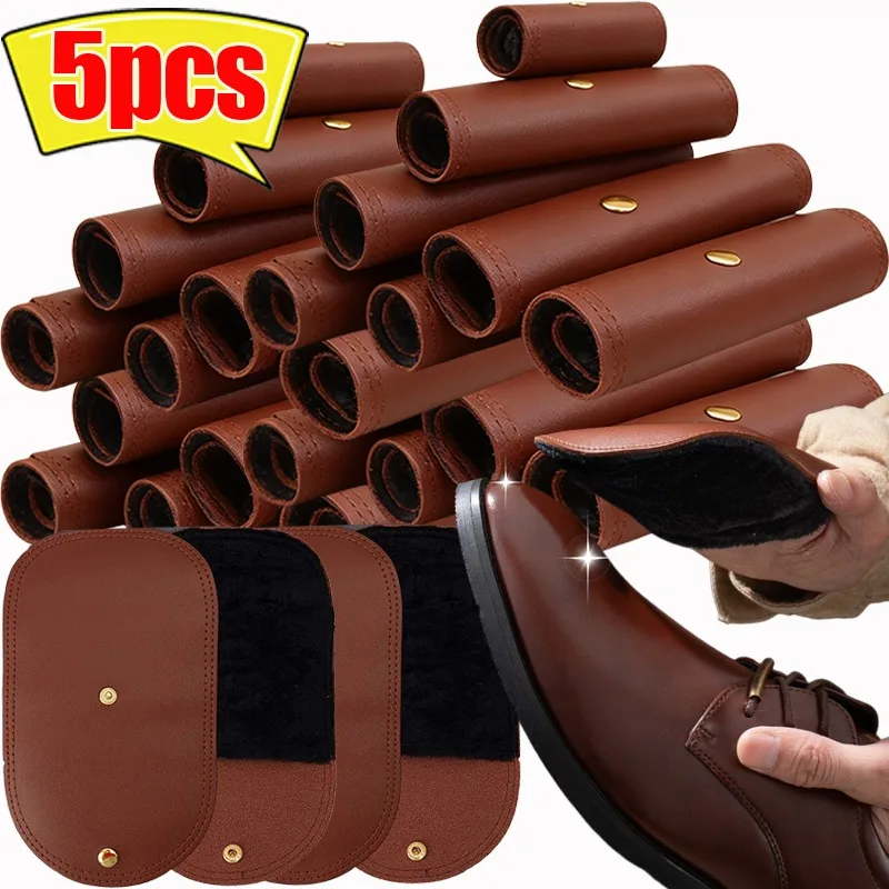 Guante para pulir zapatos, bolso de cuero de felpa suave, paño de ...