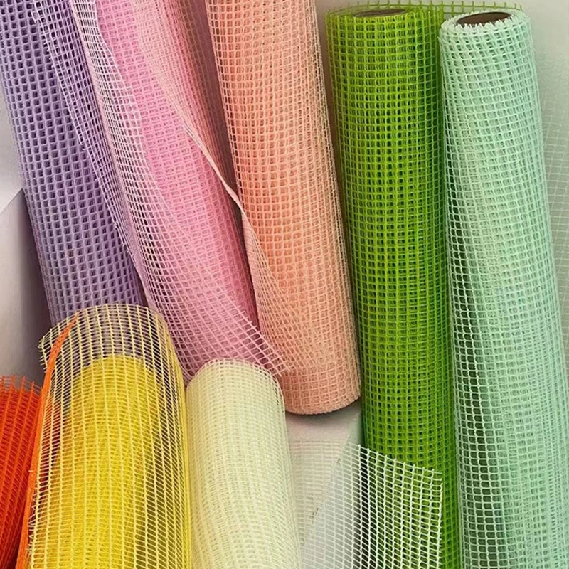 50cm-5Y-Roll-For-Flower-Shop-Square-Mesh-Bouquet-Flower-Packaging ...