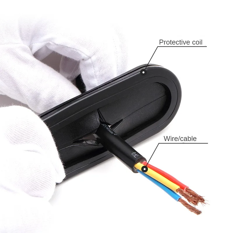 Oval-Rubber-Protective-Coil-Snap-in-Grommet-Pad-Seal-O-ring-Protective ...