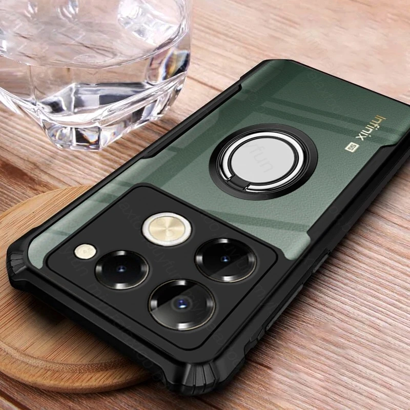 Note40pro-5G-Case-Heavy-Duty-Transparent-Acrliy-Back-Cover-For-Infinix ...