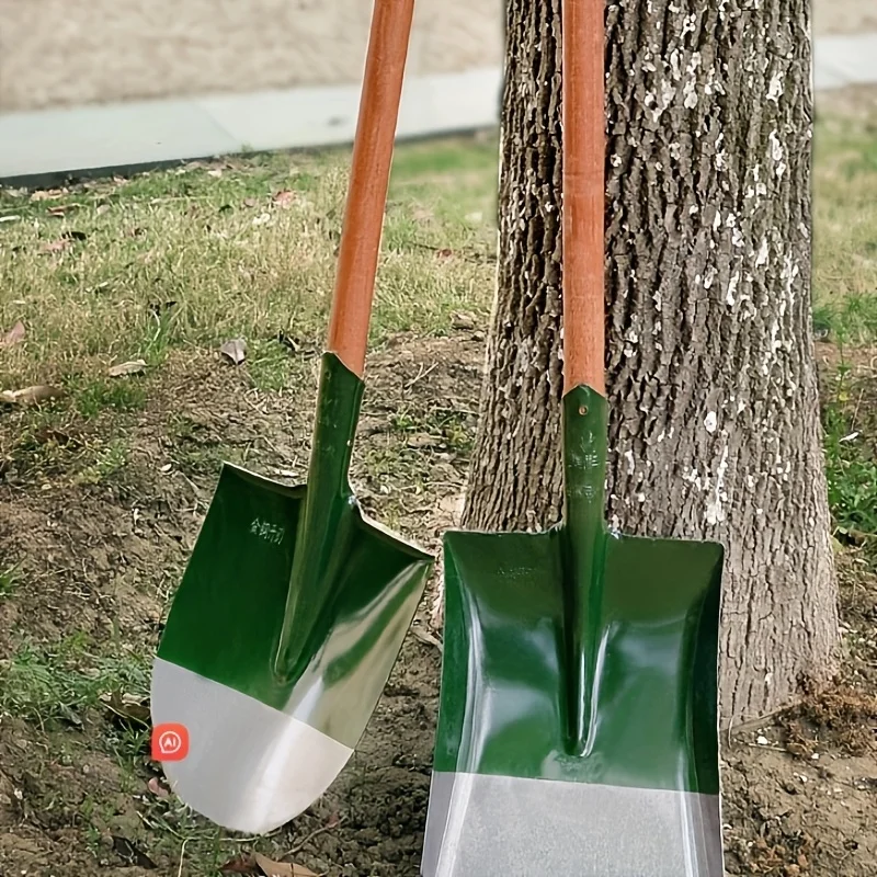 Military-style manganese steel large shovel, without wooden handle ...