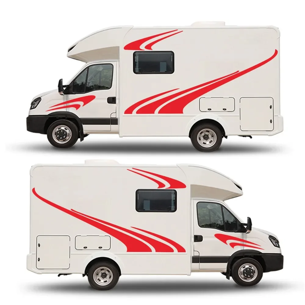 6PCS-Stickers-for-RV-Striped-RV-Caravan-Side-Door-Striped-Body-Graphic ...