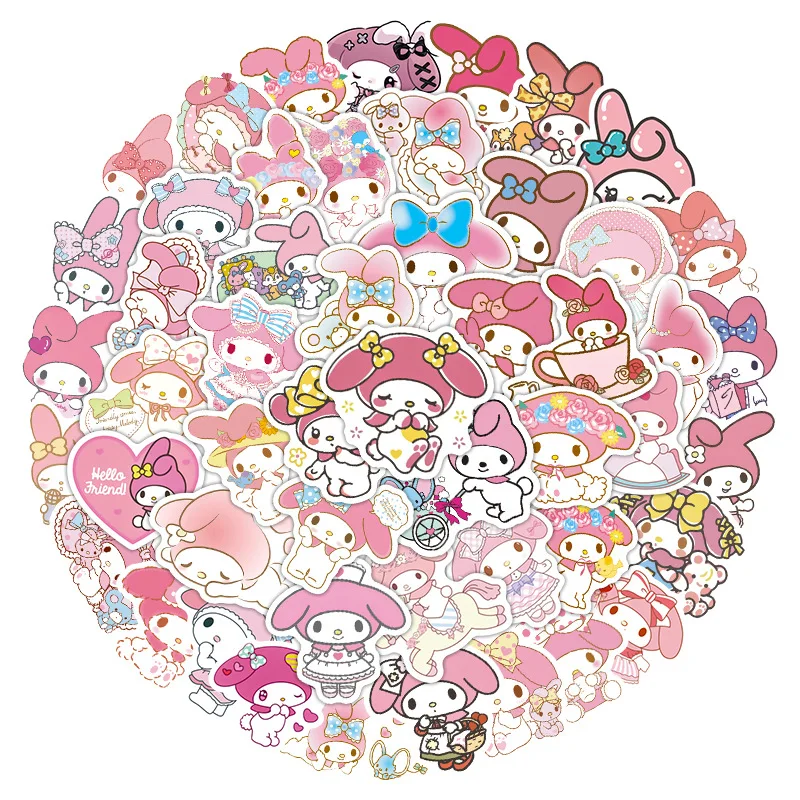 10/30/50Pcs Cartoon Cute My Melody Stickers for Laptop Luggage Phone ...