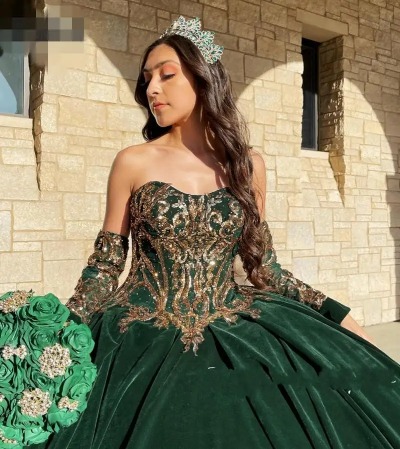 Lime Green And Black Quinceanera Dresses
