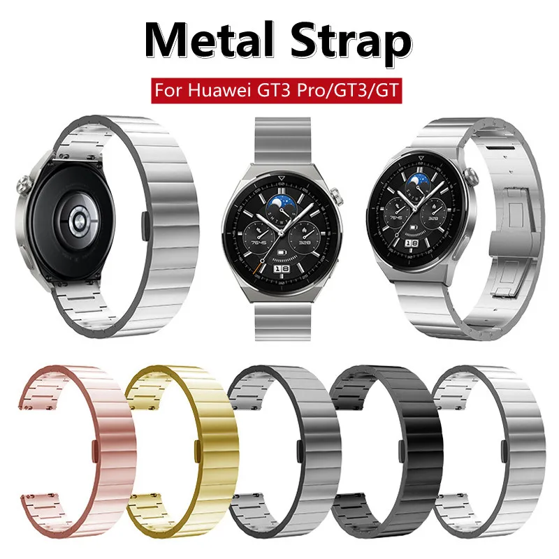 Metal Strap For Huawei Gt3 Pro 43mm Smart Watch Gt 3 46mm 42mm ...