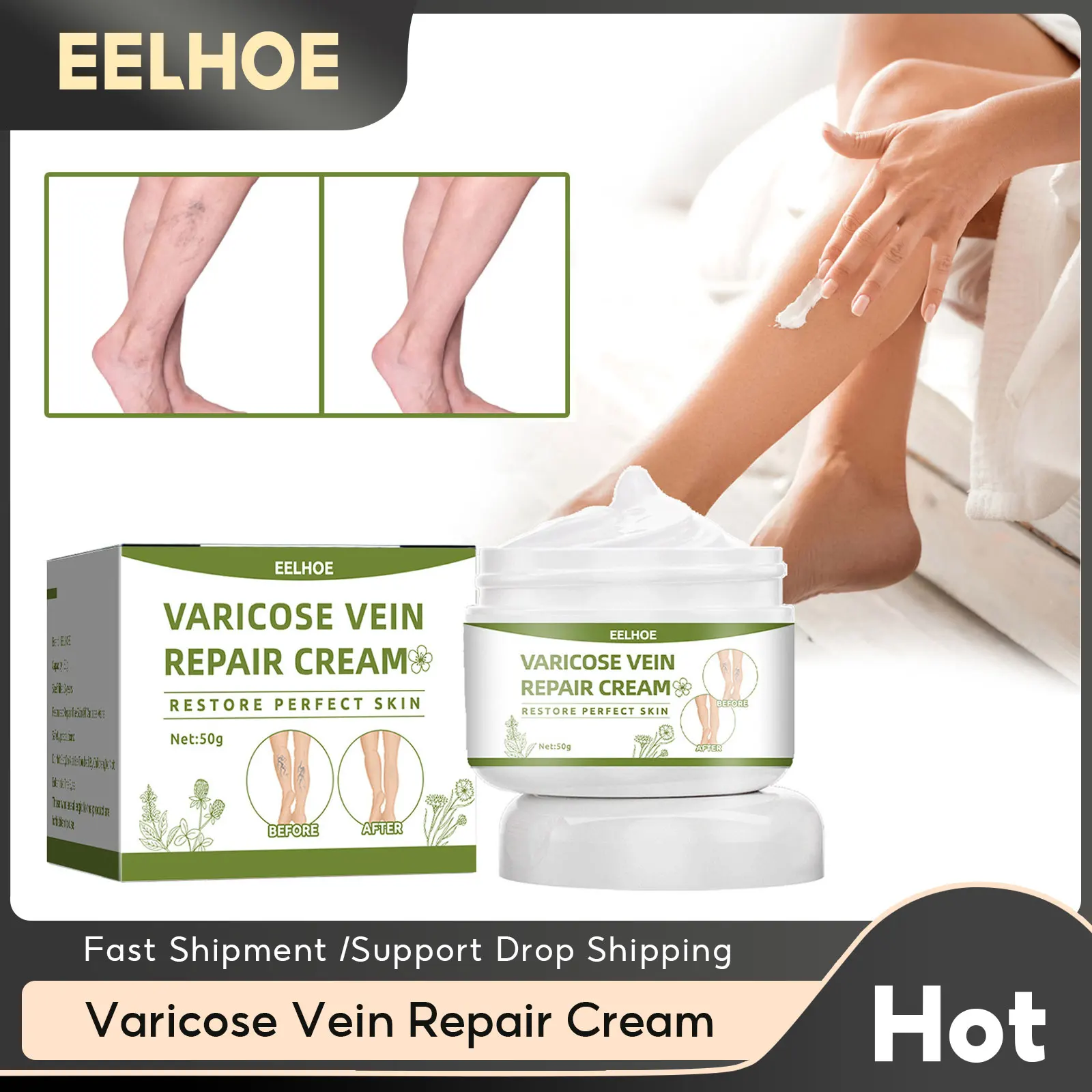 EELHOE-Varicose-Vein-Repair-Cream-Tongmai-Pain-Treatment-Earthworm-Red ...