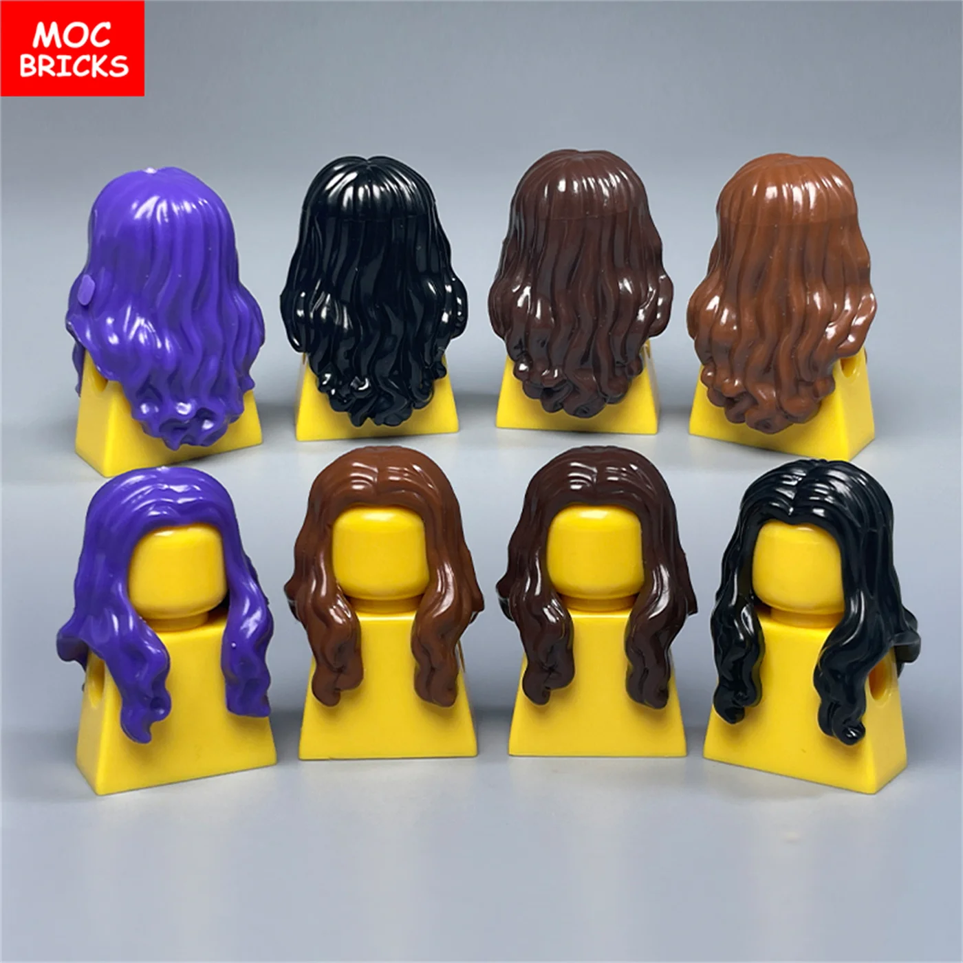 10pcs-MOC-Bricks-Female-Hairs-Woman-Girl-Head-Body-Parts-Accessories ...