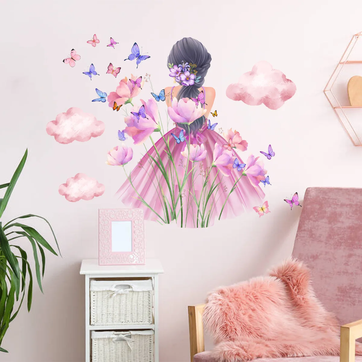 Butterfly-Girls-Wall-Stickers-for-Kids-Room-Bedroom-Living-Room ...
