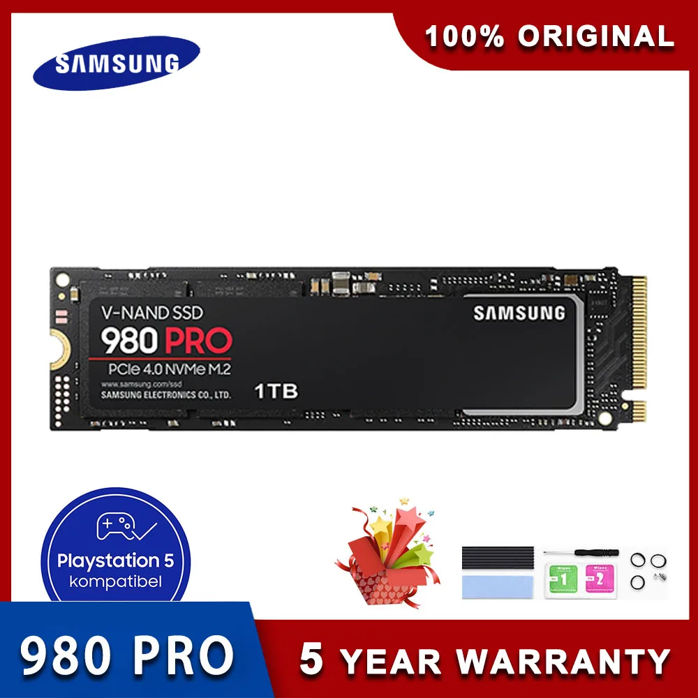 Samsung 980 Pro Ssd 500gb 1tb 2tb M.2 2280 Nvme Pcie Gen 4.0x4 Disco ...