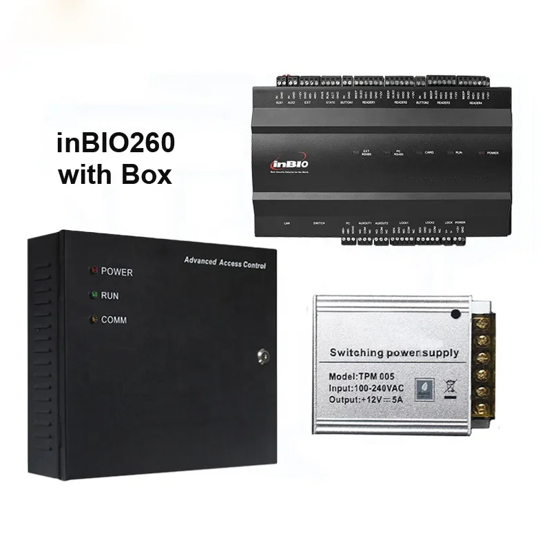 Two-Doors-Access-Control-Panel-with-Power-Adapter-Box-Support-Access-3 ...