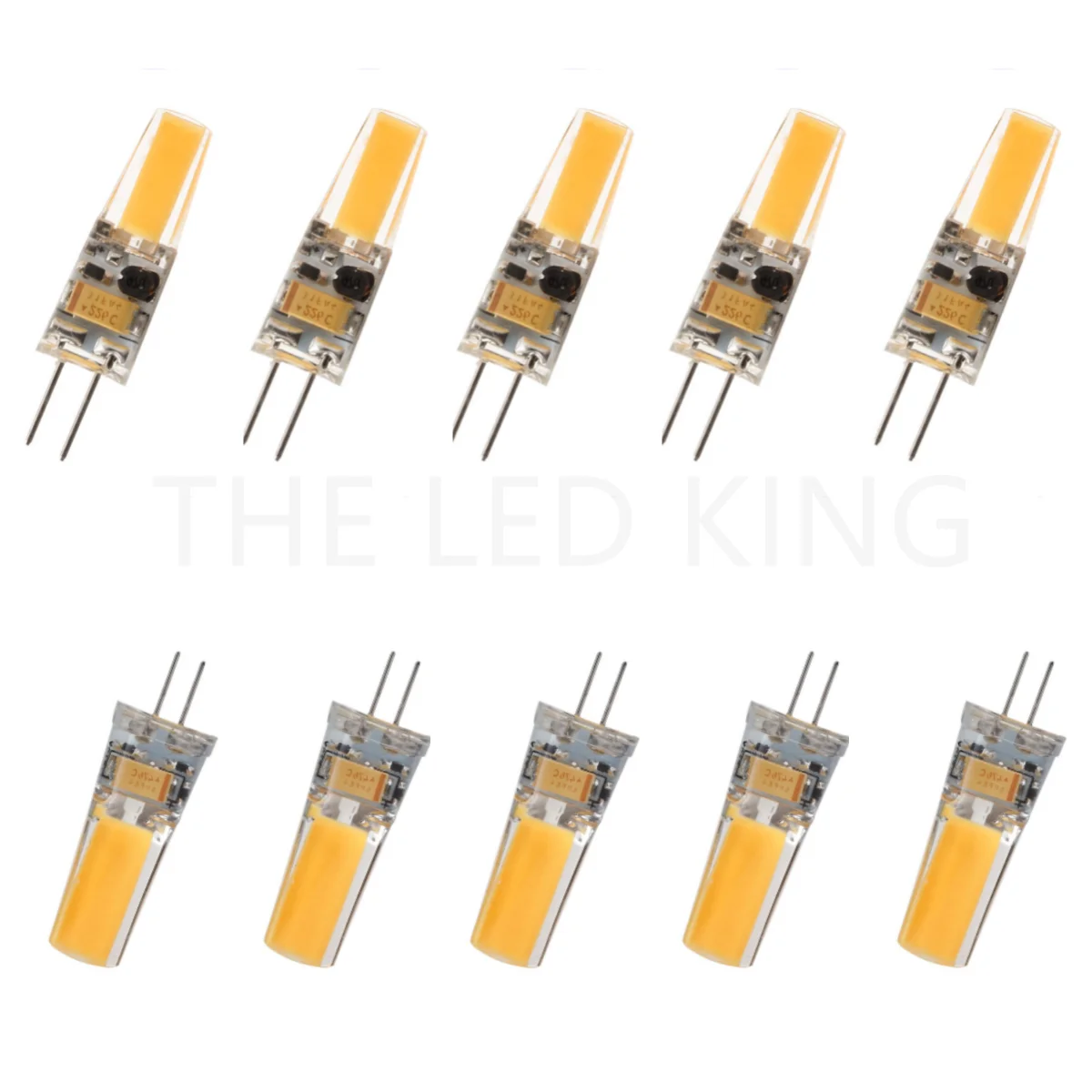 Lámpara LED G4 regulable de 10 piezas, Bombilla COB de 6W, CC, CA, 12V, 220V, luz de araña de ...