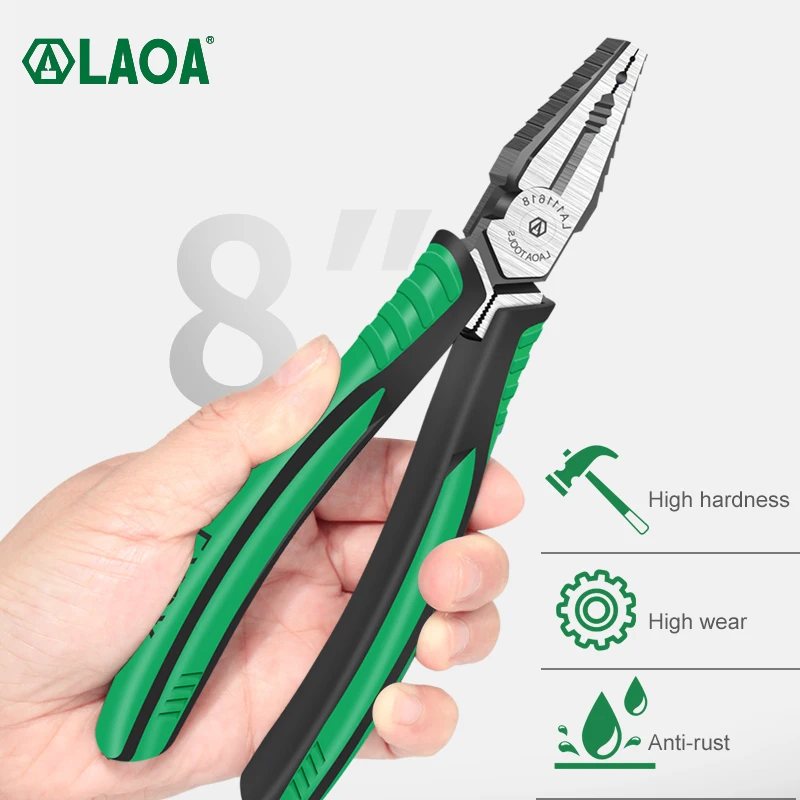 LAOA-Cr-V-Diagonal-Pliers-Long-Nose-Wire-Cutter-Side-Cutter-Cable ...