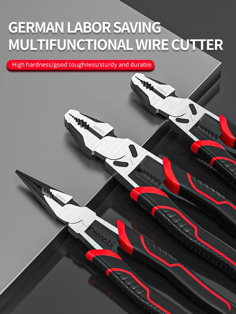 Multifunction-Pliers-Set-Needle-Diagonal-Pliers-Stripper-Wire-Cutters ...