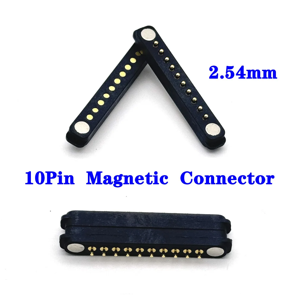 1Pair 1A Waterproof Magnetic Pogo Pin Connector 10 Pole Male Female 2 ...
