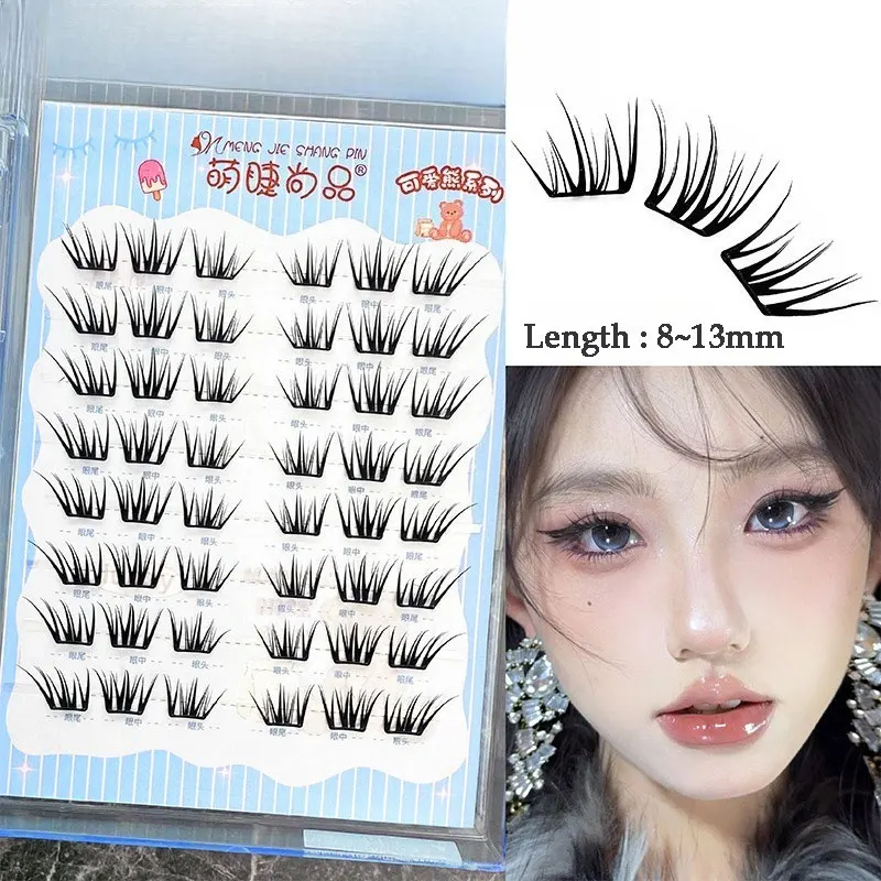 Zero-touch Self Adhesive Eyelashes Ultra-thin Noglue Lashes Natural ...
