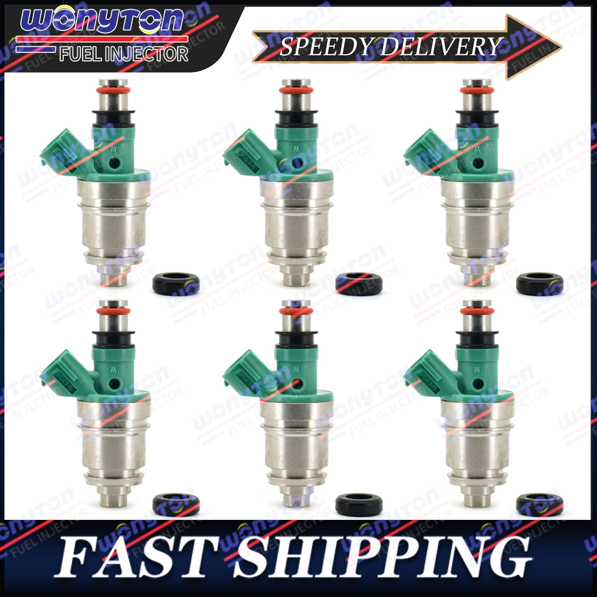 6PCS Fuel Injectors 15710-67D00 Fit Suzuki Grand Vitara Tracker 2.5L ...