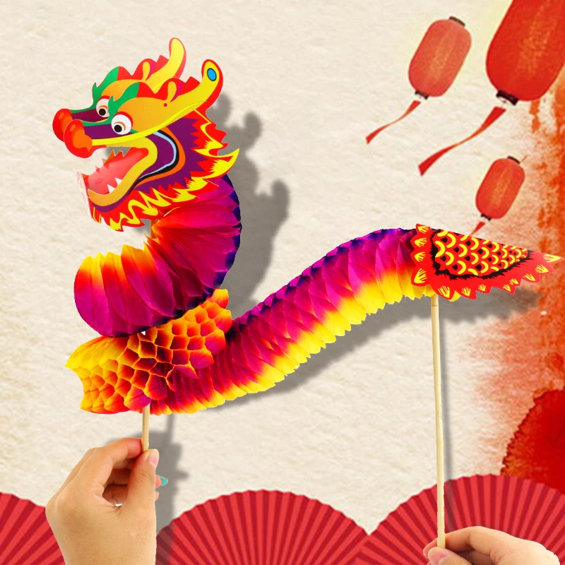 Chinese Paper Dragon Decorations Hanging Chinese New Year Dragon Craft