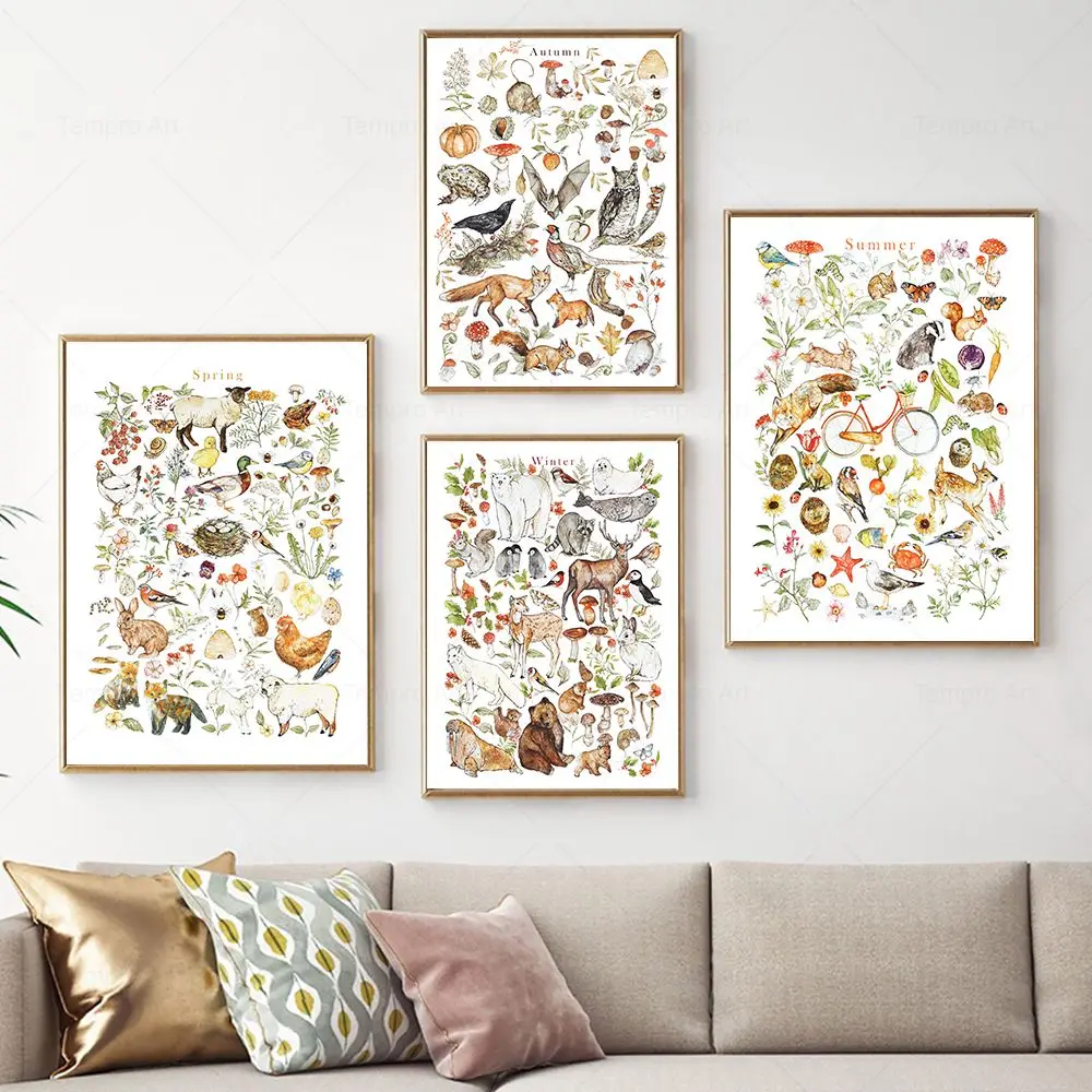 Floral-Fauna-Fungi-Hedgerow-Animal-Butterflies-Moths-Birds-Seasons ...