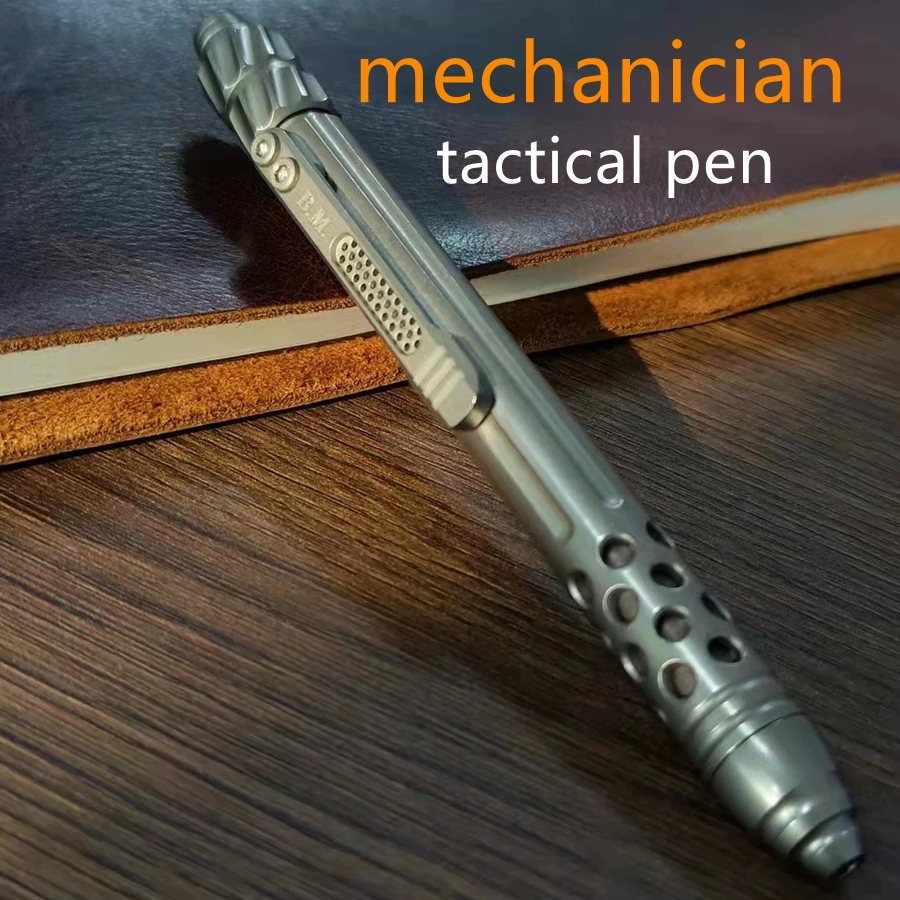 mechanician-titanium-tactical-pen-adult-office-Fingertip-decompression ...