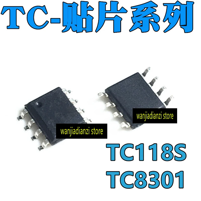 Controlador de motor de CC de un solo canal, chip IC SOP8, chip controlador TC118S, 5 piezas ...