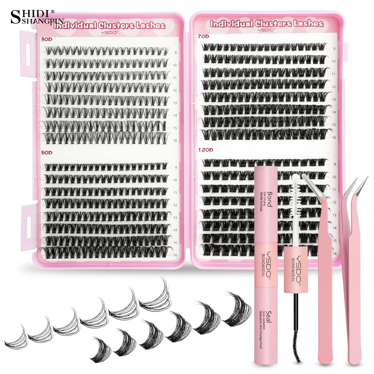 14-32-Rows-Individual-Lashes-Kit-Cluster-Eyelash-Diy-Lash-Extension-Kit ...