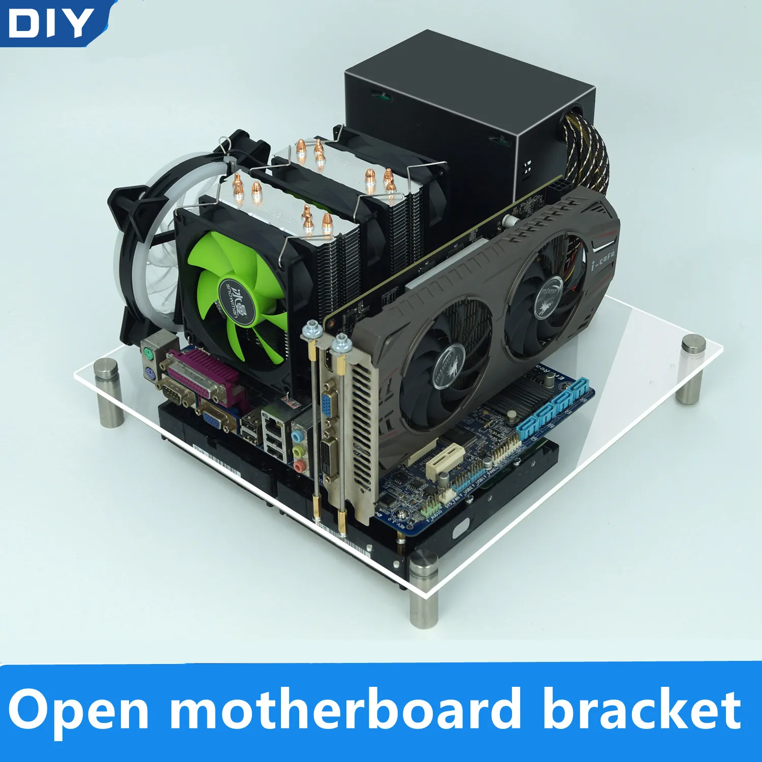 New Open motherboard bracket Desktop matx Computer machine box ...