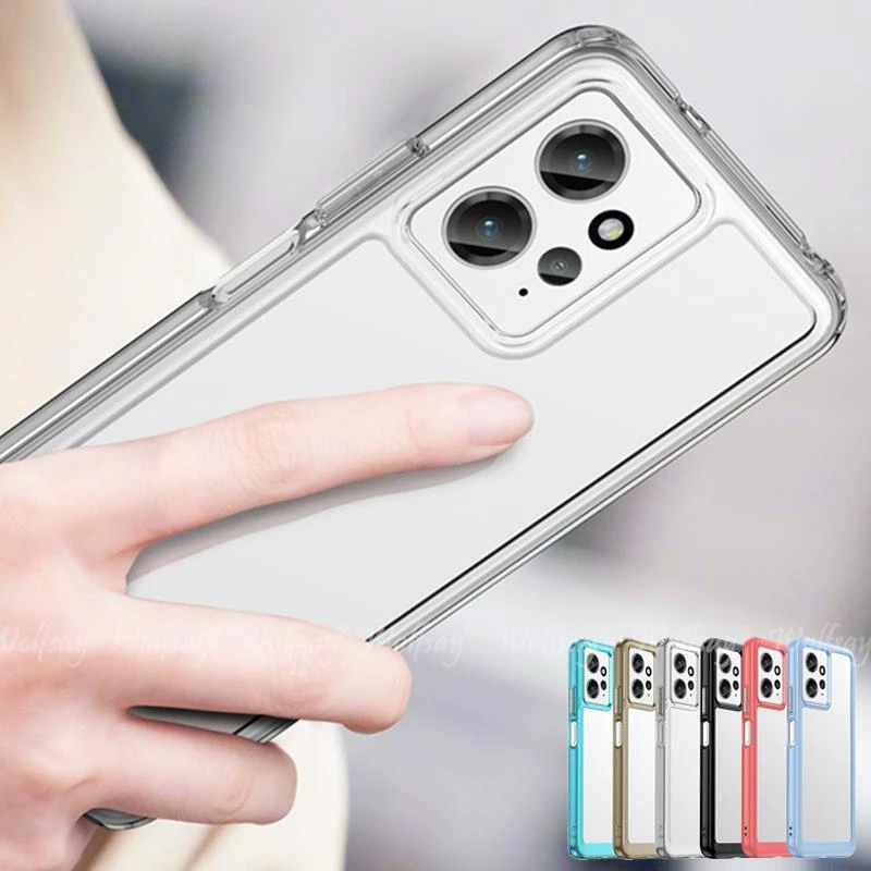 Casing silikon Bening, untuk Xiaomi Redmi Note 12, casing silikon ...
