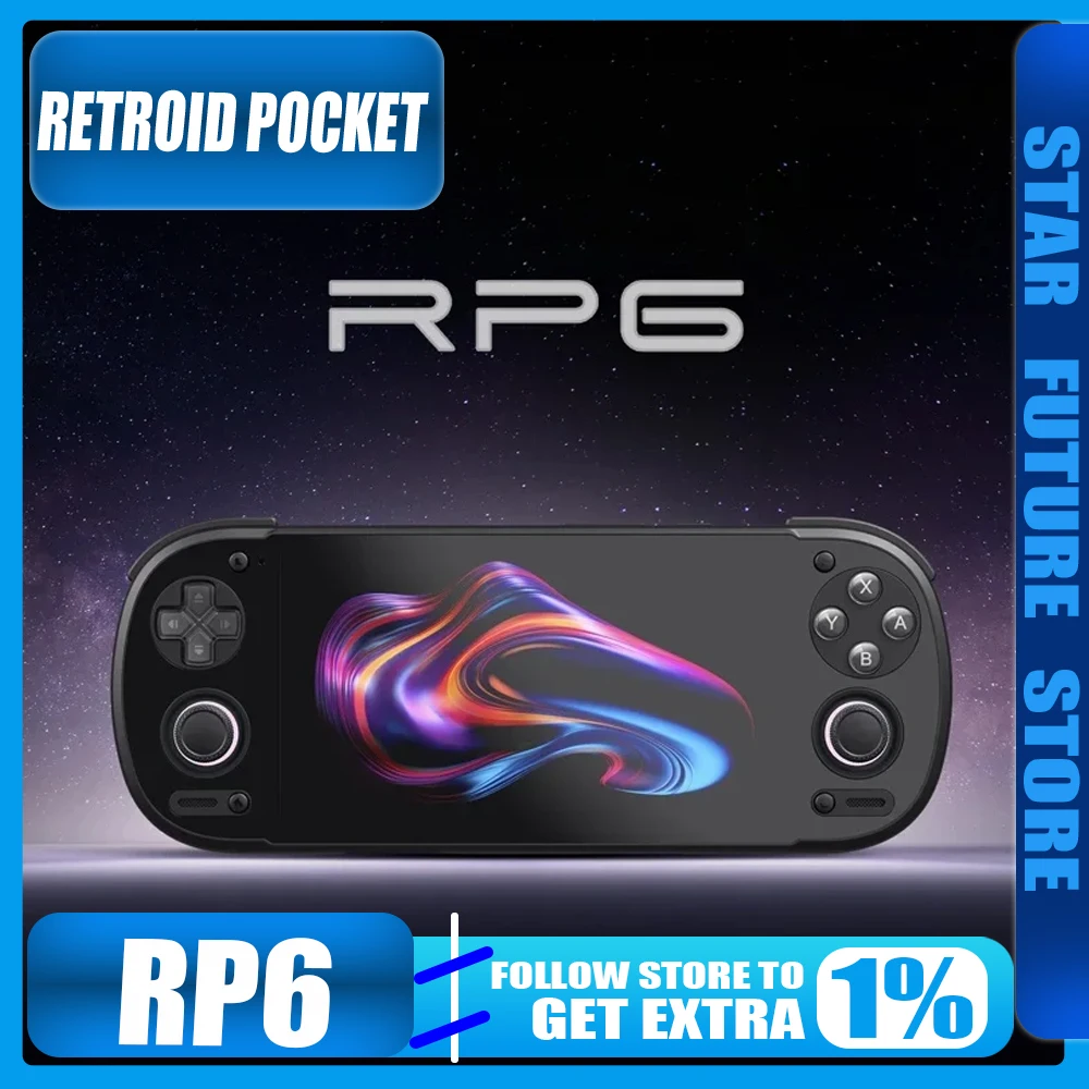 Retroid Pocket 6 RP6 Console di gioco Schermo AMOLED da 5,5 pollici ...