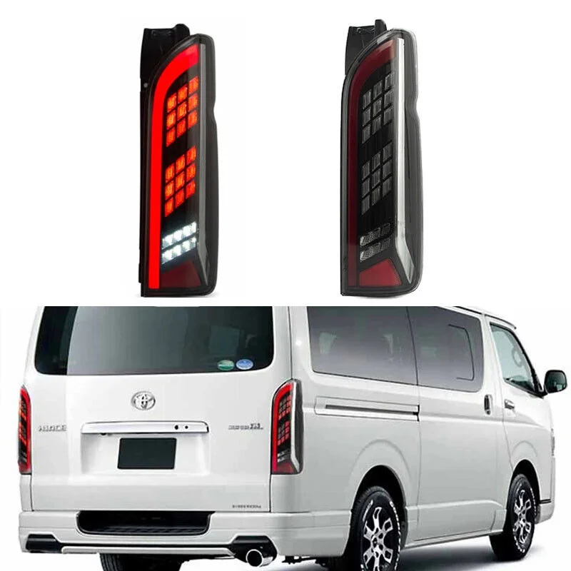 Car Accessories Smoked LED Tail Lights Black Lens Rear Lamp Assembly ...