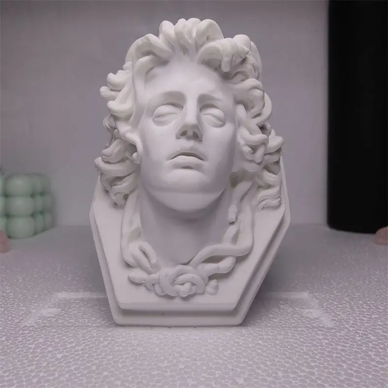 Medusa Art Aroma Plaster Sculpture Relief Decor 3D Gift Museum Replica ...
