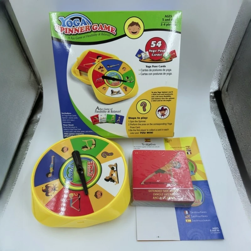 Yoga Spinner Game 54-Pose Card Set Novelty Toy for Yoga Loving Parents ...