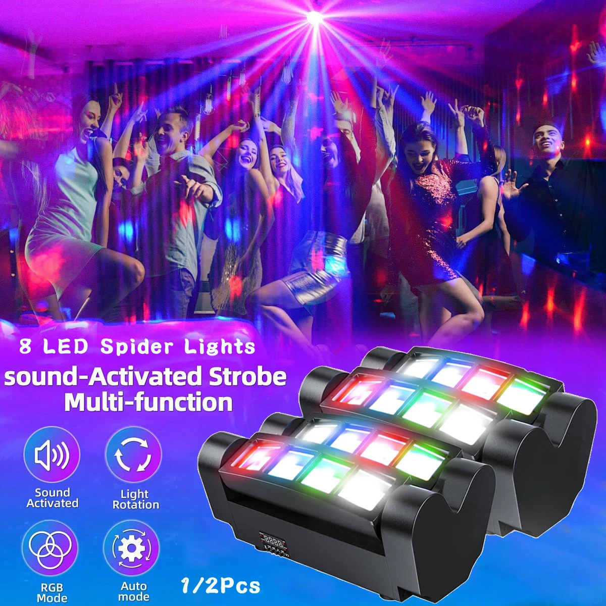 Spider Disco Light: The Ultimate Moving Head LED for Immersive Stage ...