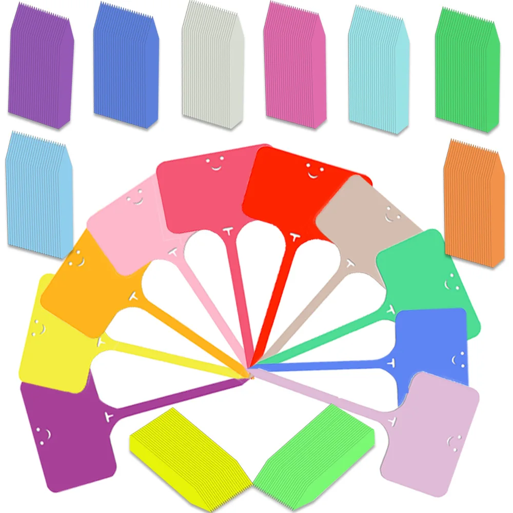 15-100PCS-Garden-Plastic-Plant-Labels-T-Type-Tags-Waterproof-Re-Usable ...