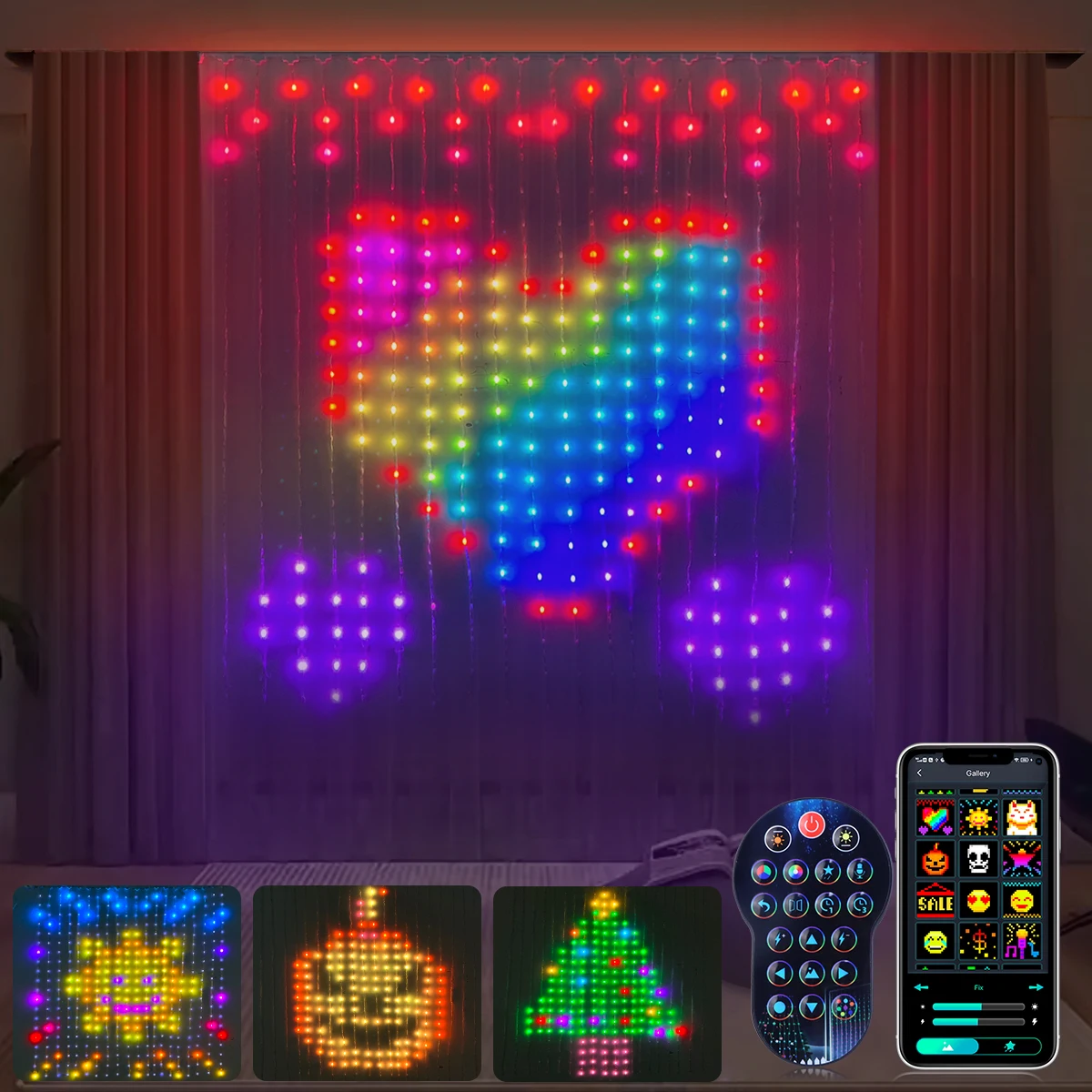 Smart-Bluetooth-Curtain-LED-String-Message-Scrolling-Sign-Advertising ...