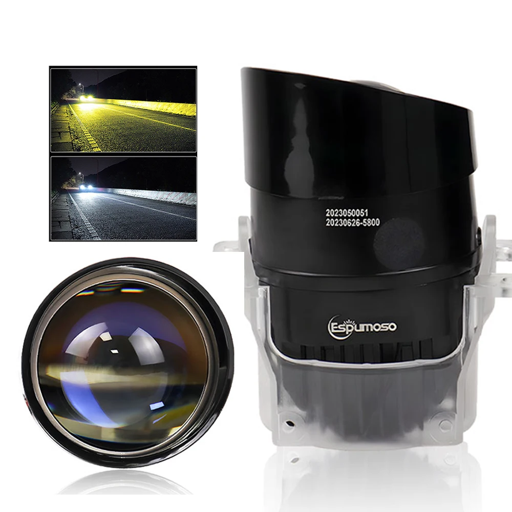 3inch-bi-led-lens-projector-fog-lamp-Halo-Car-headlight-Bulb-Kit-High ...