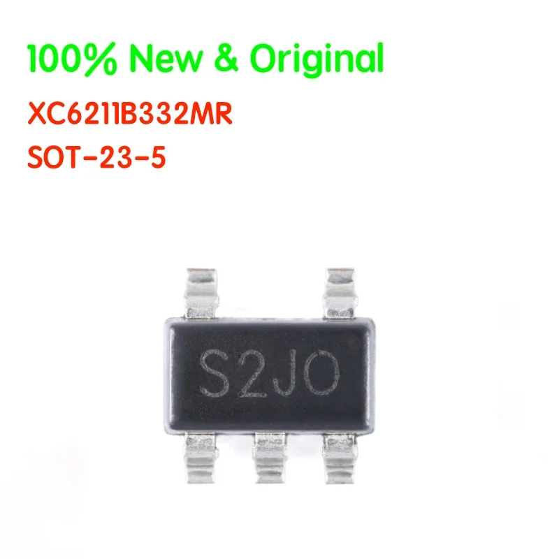 10PCS/LOT XC6211 XC6211B332MR SOT-23-5 3.3V Low Dropout Linear Regulator LDO Chip 100% New ...