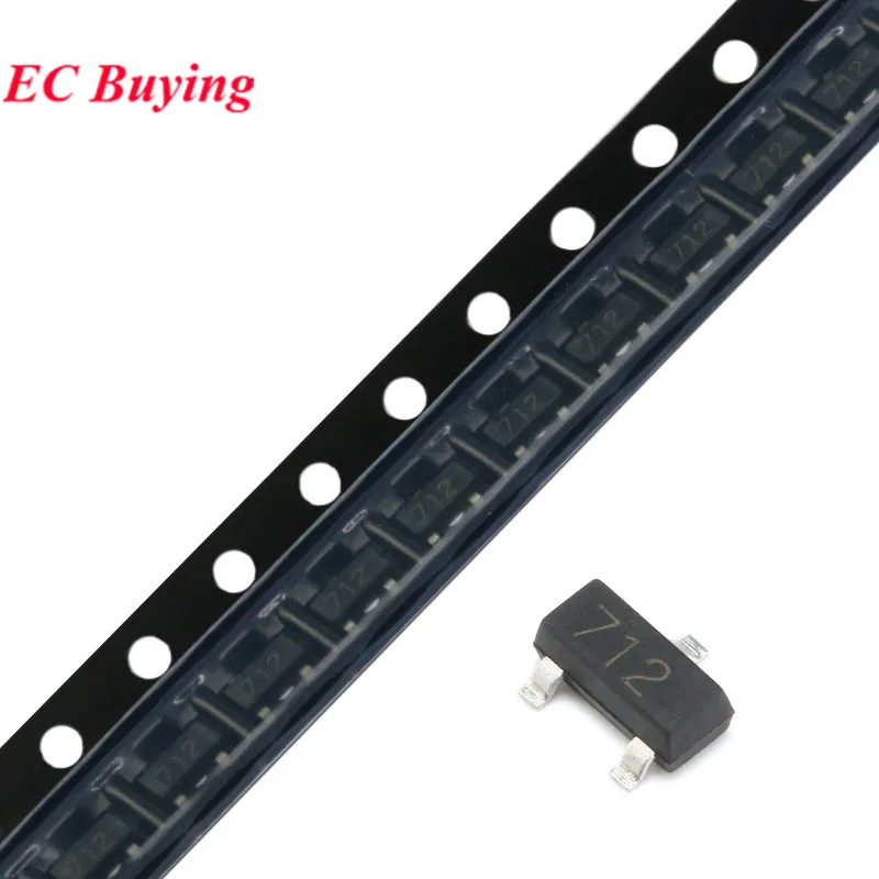 10Pcs-100Pcs SM712.TCT SM712 712 SOT23 PSM712-LF-T7 SOT-23 TVS ...