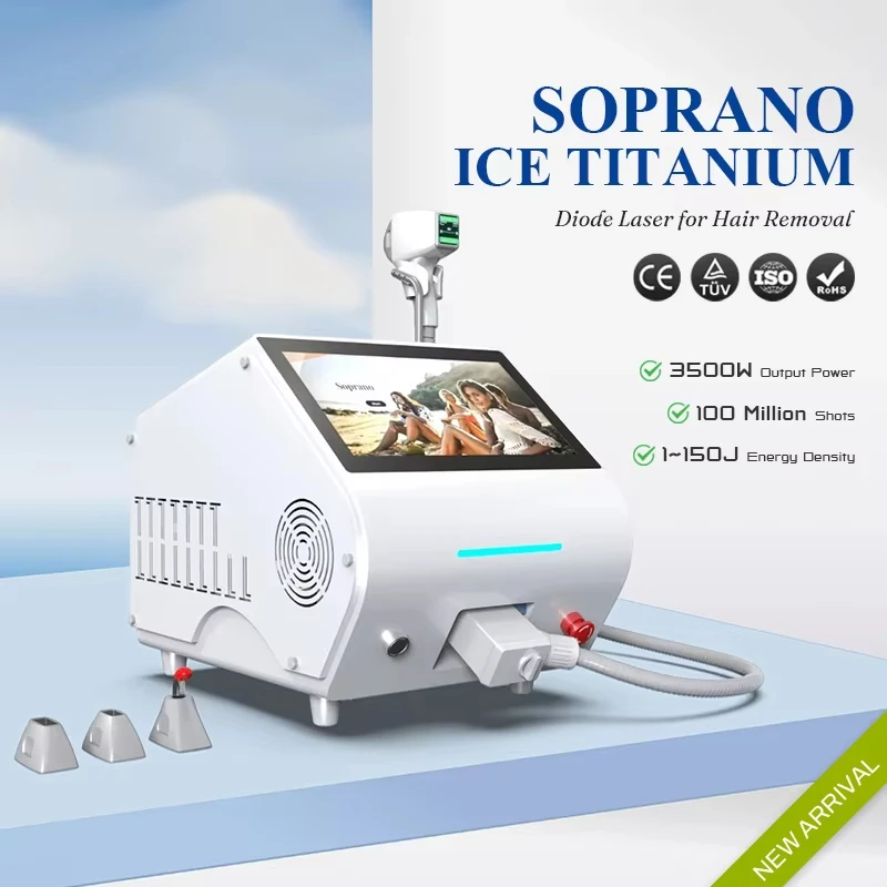 Mesin Penghilang Rambut Laser Dioda SHR Magnetik Soprano Dinamis 3D ...