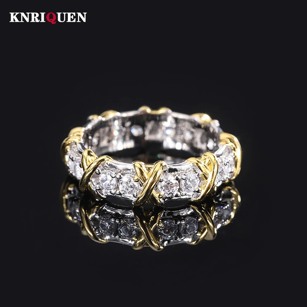 Women-s-Luxury-100-925-Sterling-Silver-High-Carbon-Diamond-Rings ...