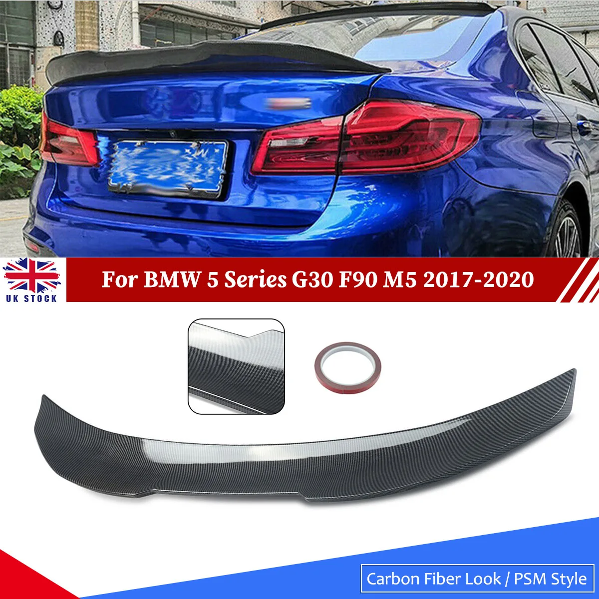 Magickit Rear Tail Wings For 2017-2021 BMW 5-Series G30 G38 PSM-Type ...